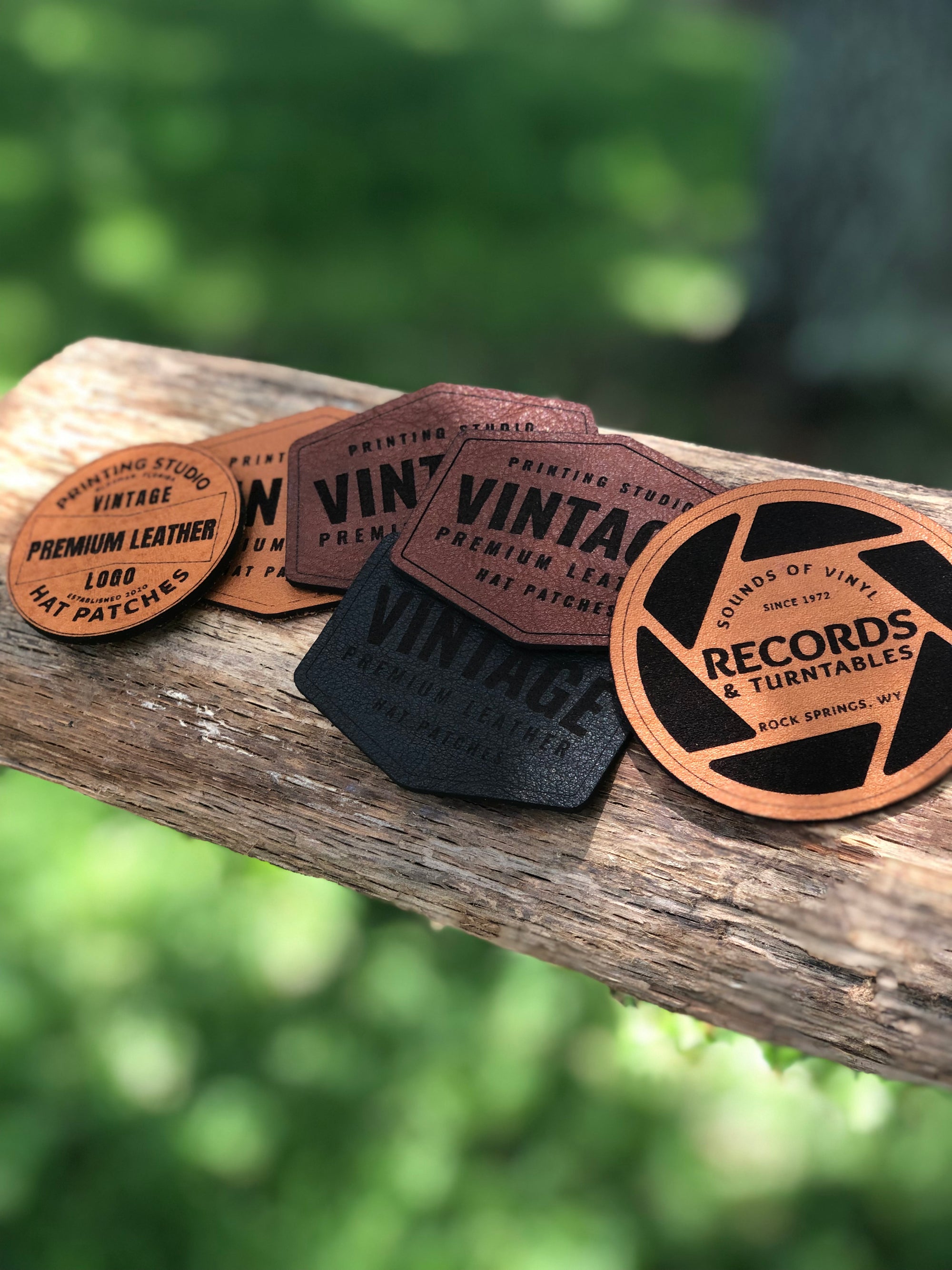 Premium Laser Engraved Leather Patches for Custom Designs - No Minimum